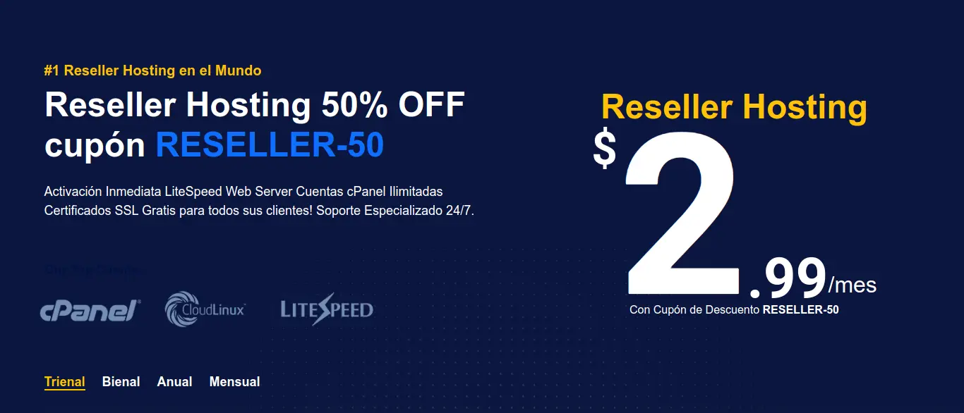 Reseller Hosting Ilimitado cPanel SSL Gratis - Reselhost